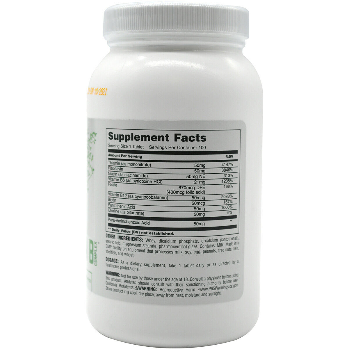 Universal Vitamin B-Complex 100 caps 100 tablettia - PPS-Shop webstore