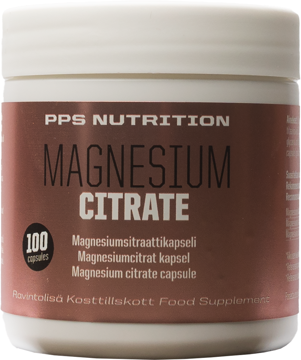 Magnesium Citrate 800mg PPS Nutrition Magnesiumikapseli - PPS-Shop ...