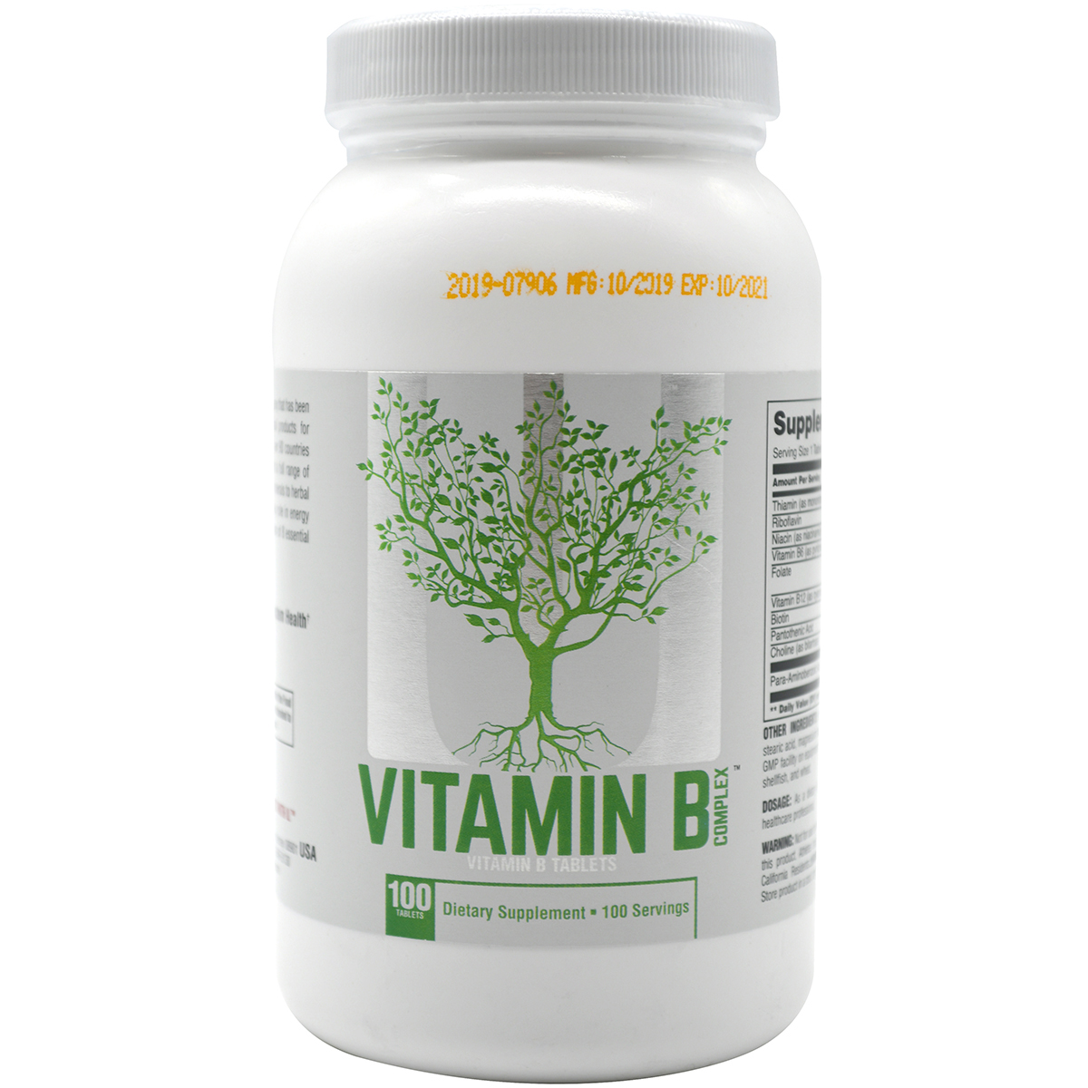 Universal Vitamin B-Complex 100 caps 100 tablettia - PPS-Shop webstore